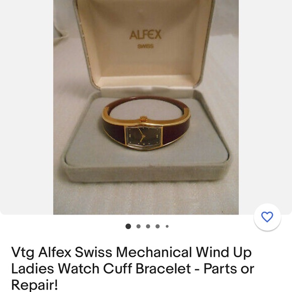 alfex | Jewelry | Vintage Alfex Swiss Mechanical Wind Up Ladies Cuff Bracelet Watch | Poshmark